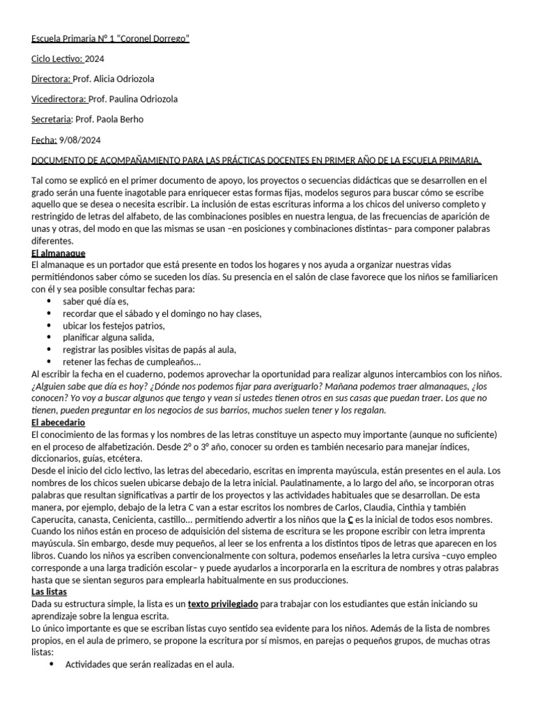 Segundo Documento de Apoyo PDL | PDF | Canciones | Escuelas