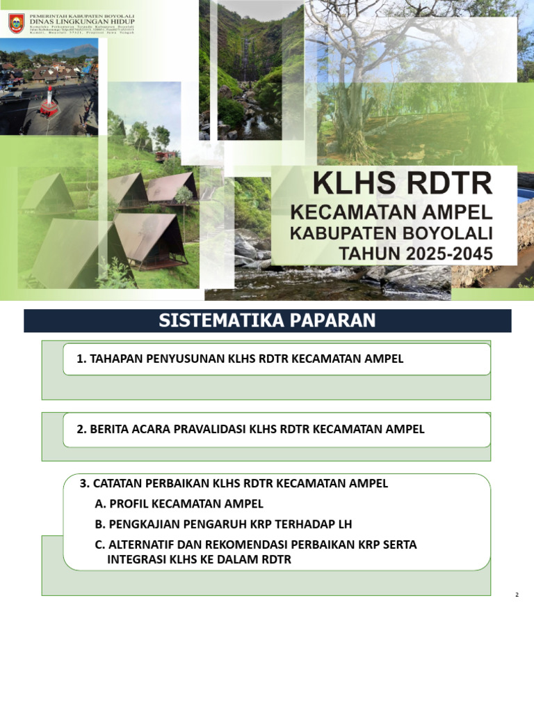 Validasi KLHS Ampel | PDF