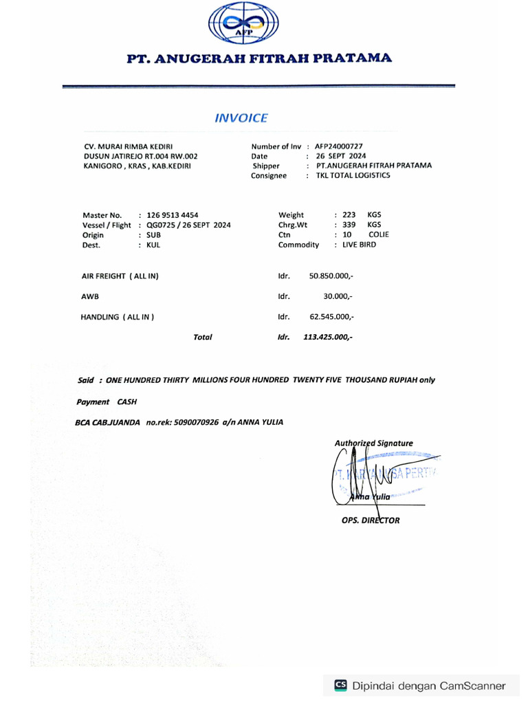 Invoice 26 Sept 2026 | PDF