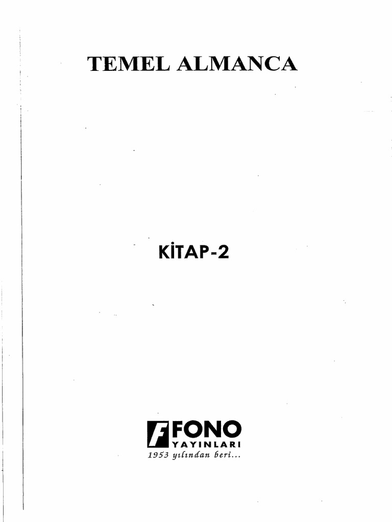 FONO-Temel Almanca Kitap-2 | PDF