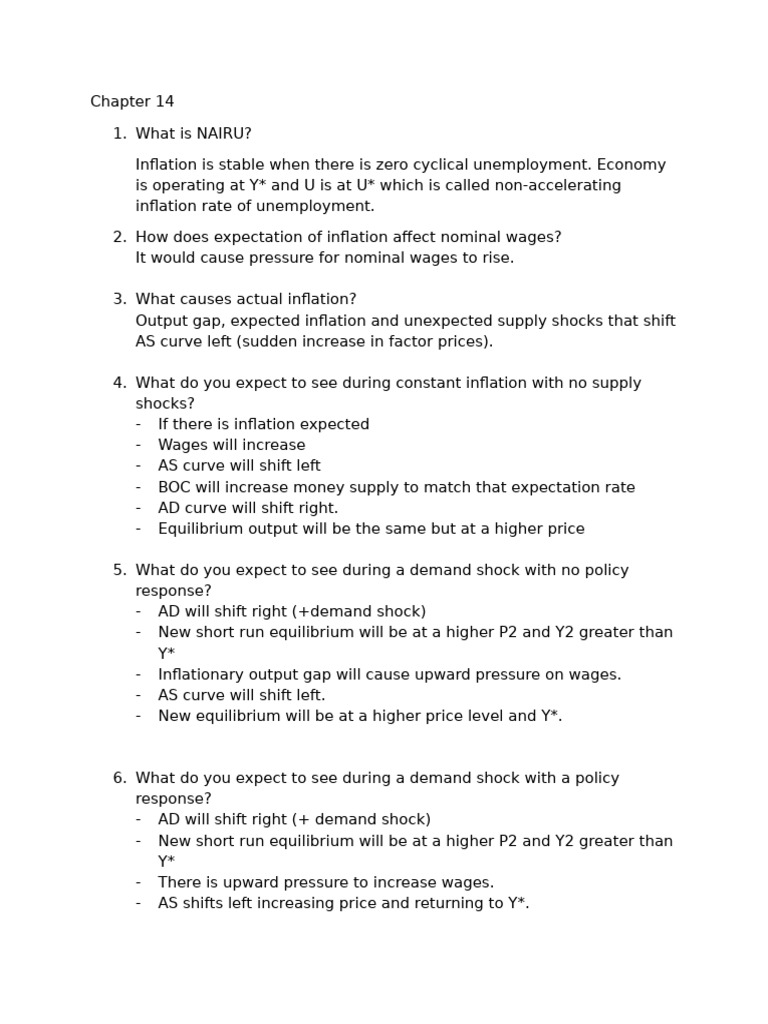 Macroeconomics Study Guide Overview | PDF | Government Budget Balance ...