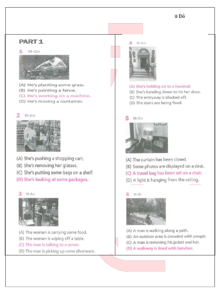 TEST 6 - Part 1+2 | PDF