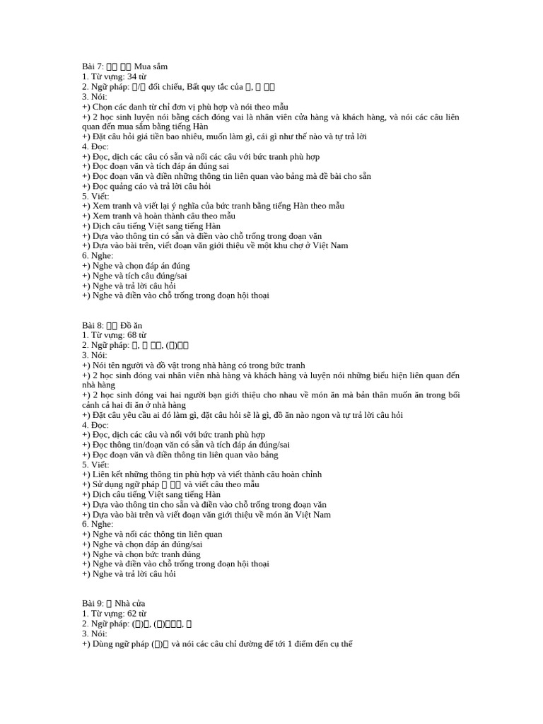 Lịch trình SC1 | PDF