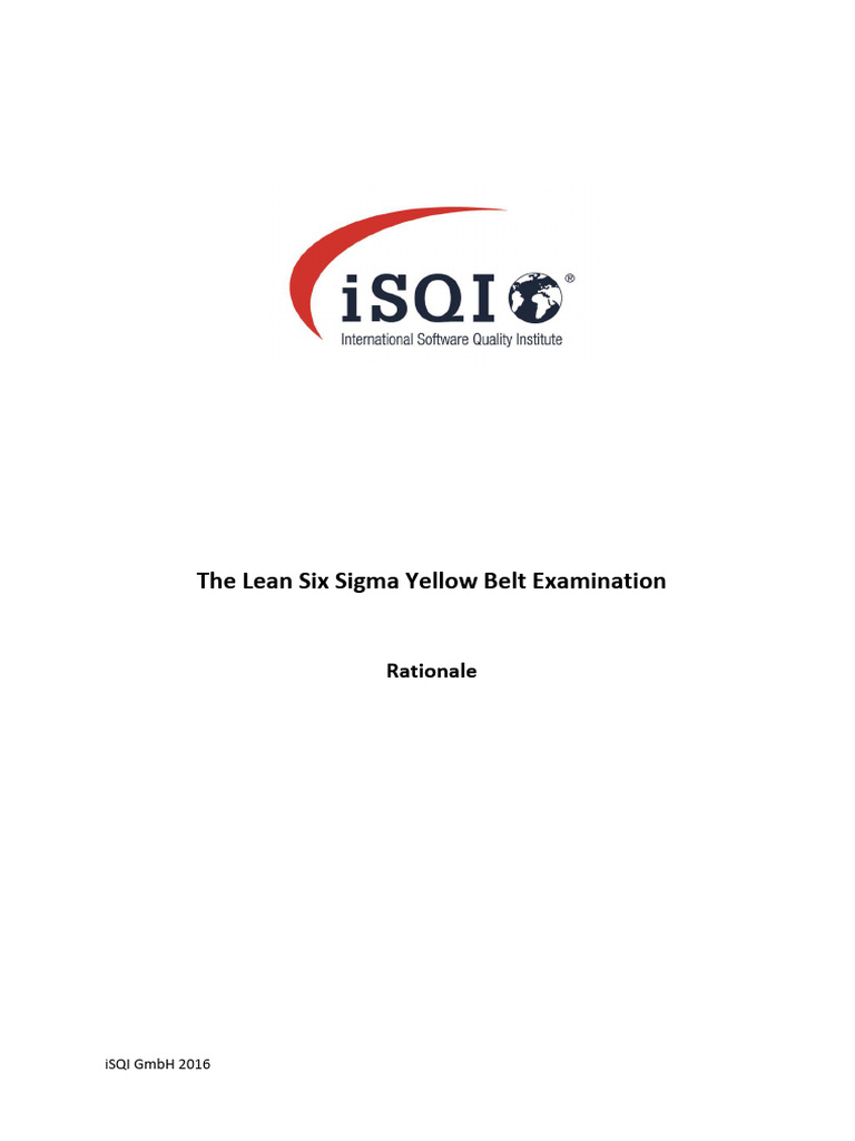 Lean Six Sigma Yellow Belt Mock Exam | PDF | Six Sigma | Histogram