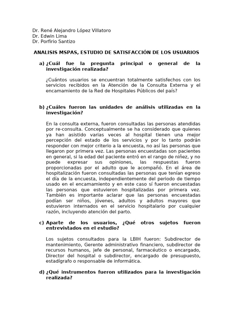 Analisis Mspas | PDF | Hospital