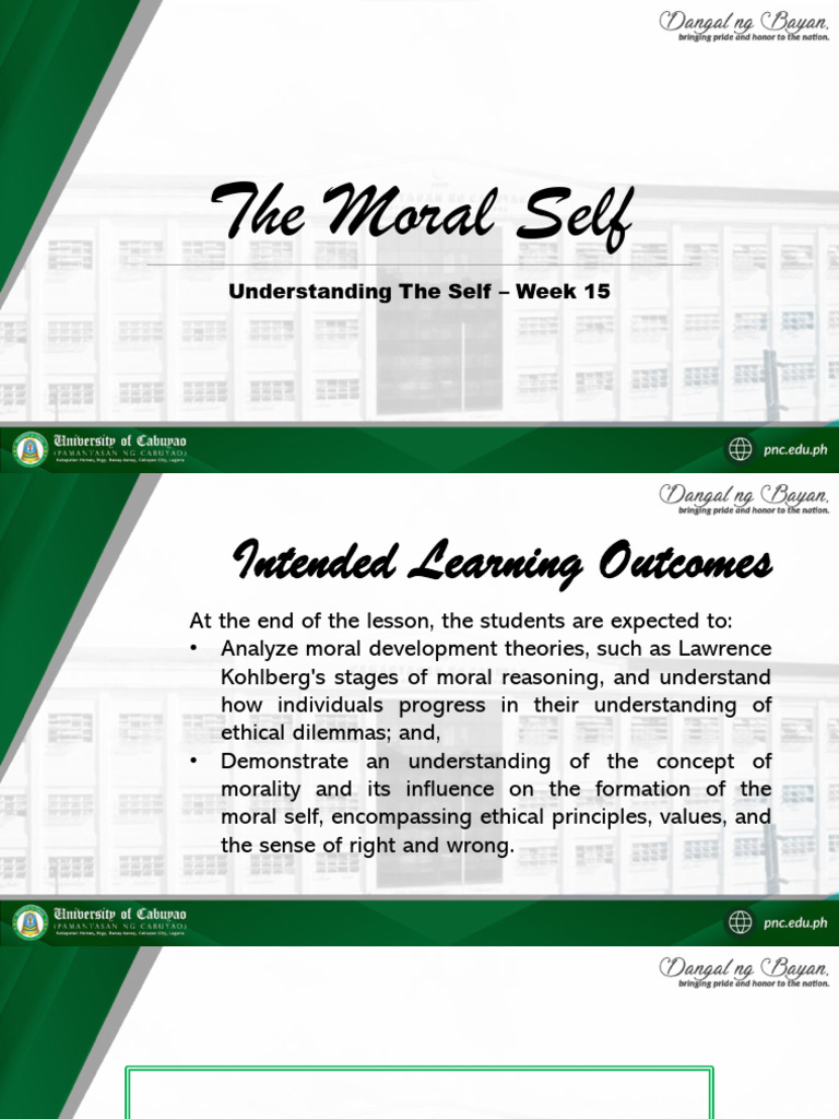 Week-15-The-Moral-Self | PDF | Morality | Liberal Arts Education