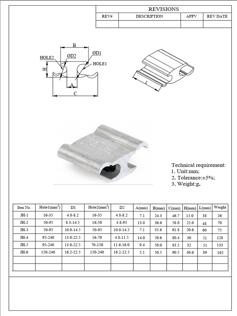 JH drawing data sheet | PDF