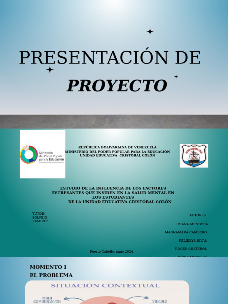 Diapositivas Presentacion de Proyecto Revision 05062024 | PDF | Salud mental | Sicología