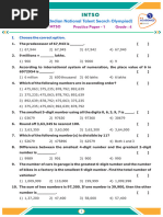 INTSO - MTSO - Grade-5 - Practice Paper-1 - 2024 | PDF | Arithmetic ...