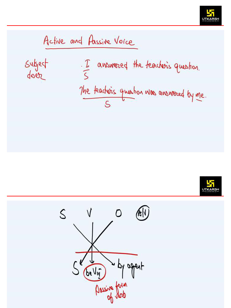 098 Active and Passive Voice Part 1 Active and Passive Voice 1 | PDF