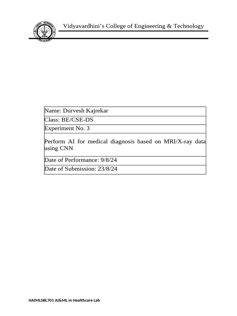 05 AIHC Exp03 | PDF | Artificial Neural Network | Machine Learning