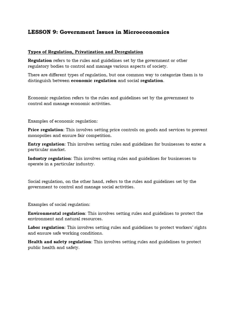 Government Issues in Microeconomics | PDF | Taxes | Property Tax