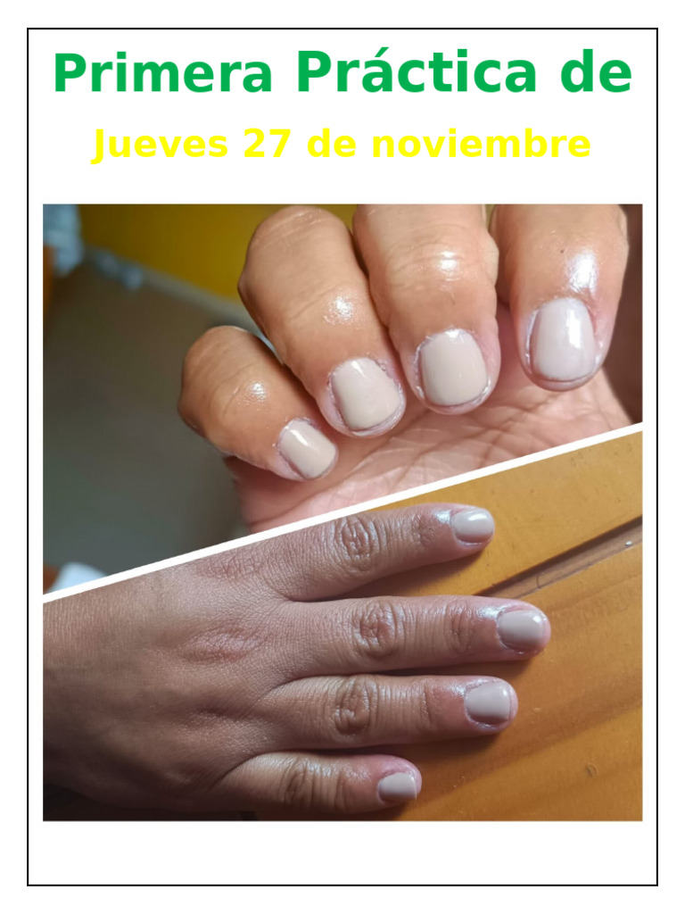 Primera Practica de Uñas Beatriz Mesa | PDF