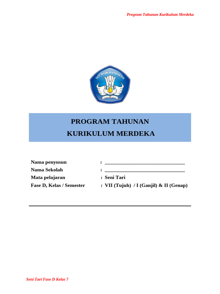 PROTA Kurikulum Merdeka | PDF