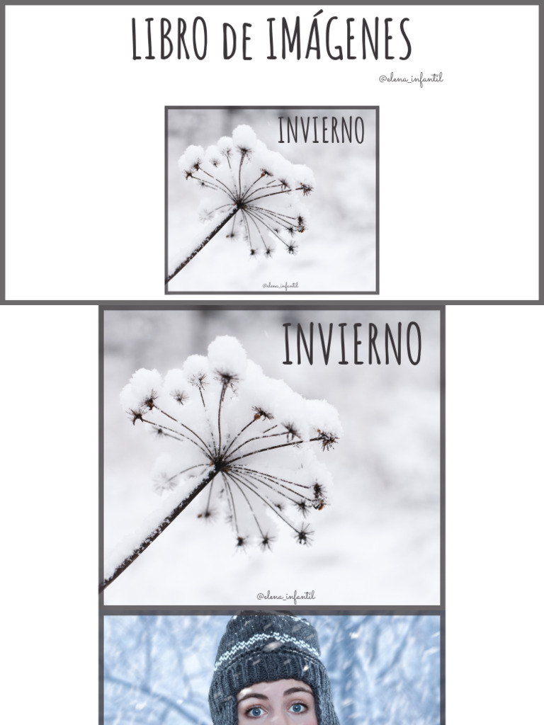 LIBRO Del INVIERNO 3 AÑOS @elena - Infantil | PDF