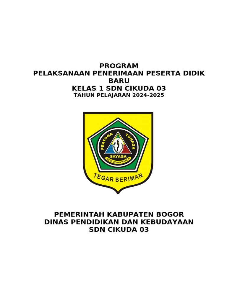 Program PPDB Tahun Pelajaran 2024-2025 | PDF