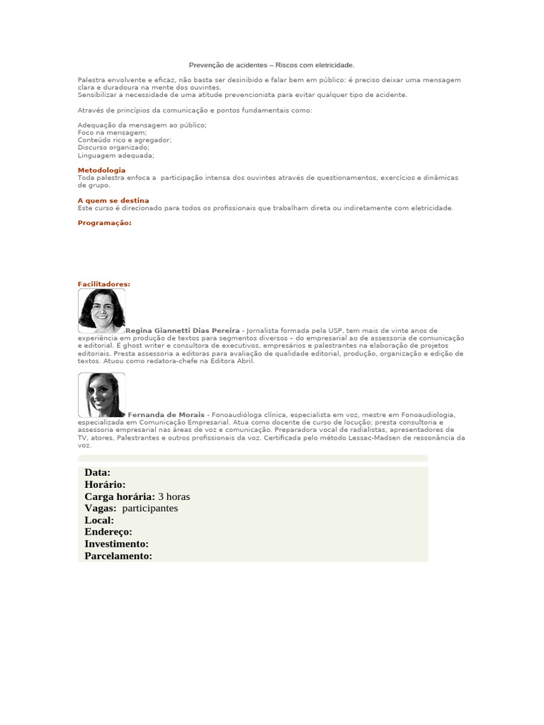 Como Planejar e Apresentar Sua Palestra | PDF