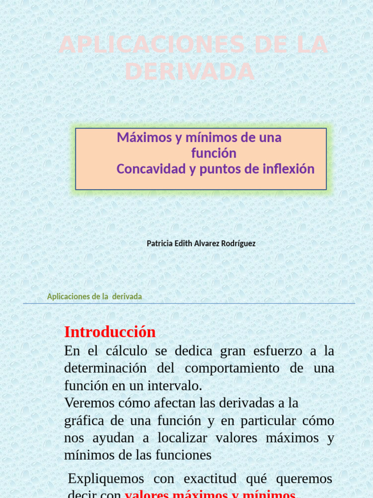 Aplicación de Las Derivadas | PDF | Derivado | Función continua