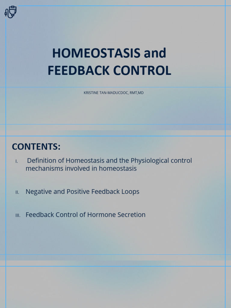 Homeostasis and Feedback Control Mechanisms | PDF | Homeostasis ...