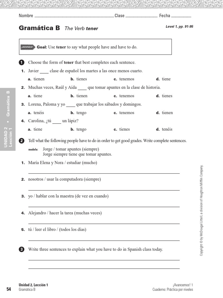Grace Feige - U2L1 Grammar Review Packet | PDF