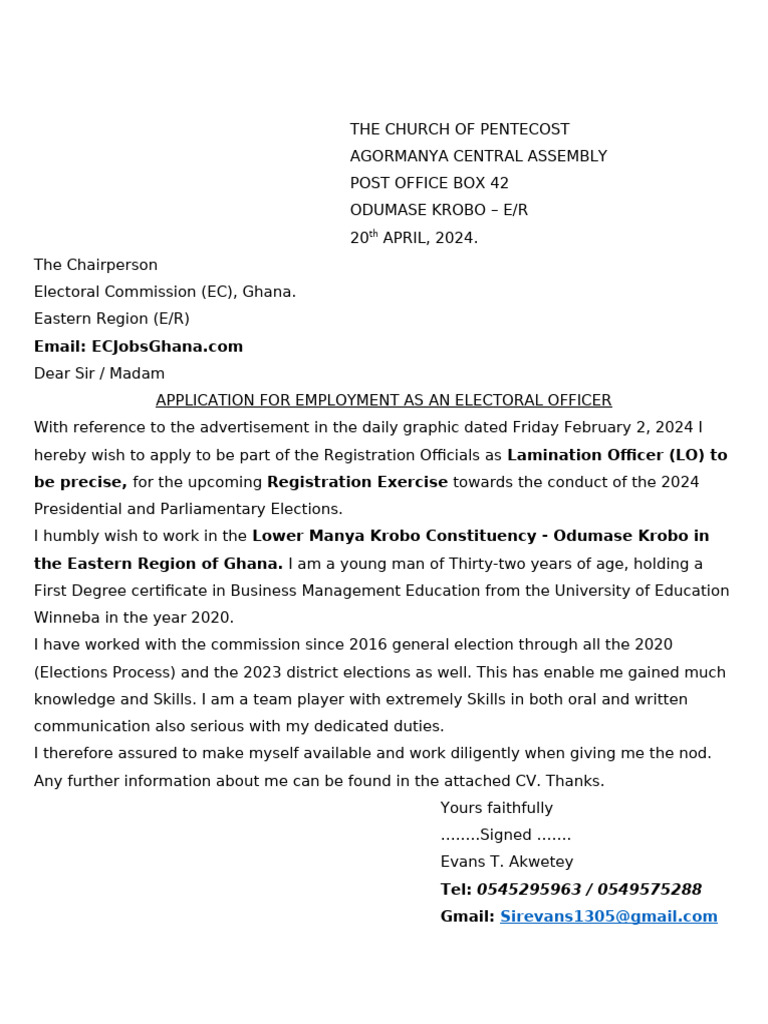 EC Registration 2024 | PDF