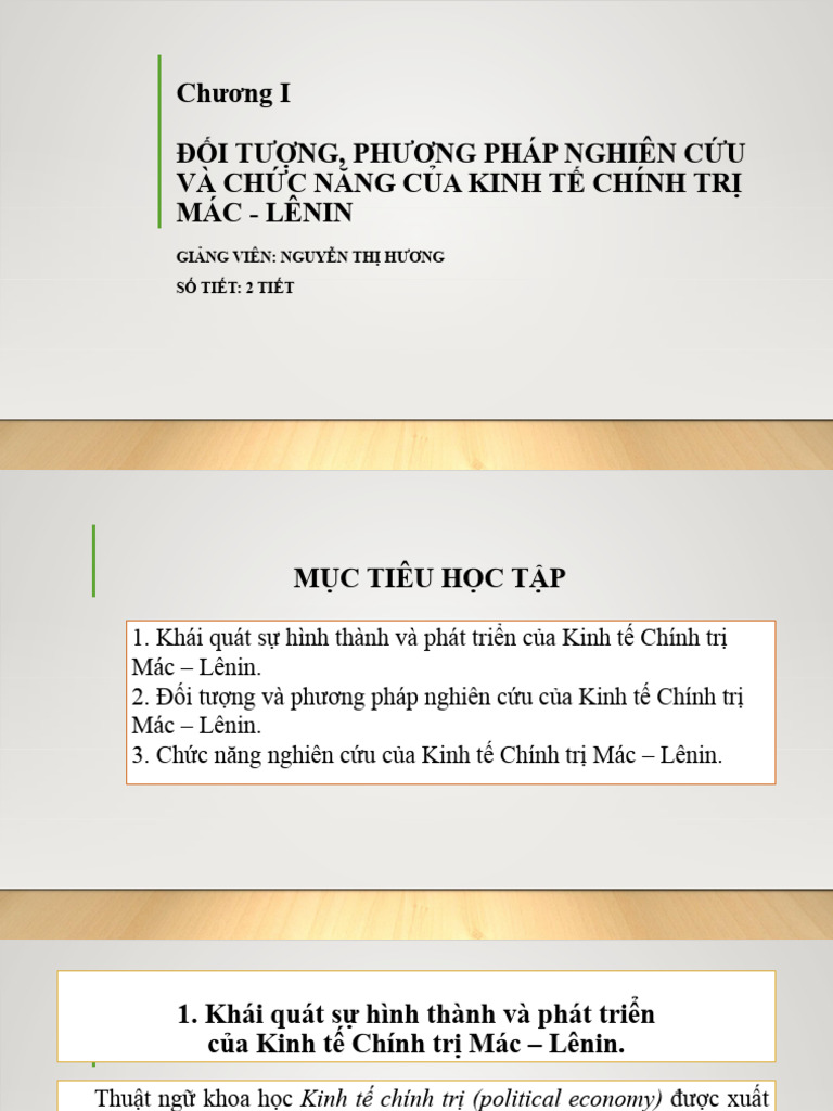Chương 1 KTCT Mới 2020 | PDF