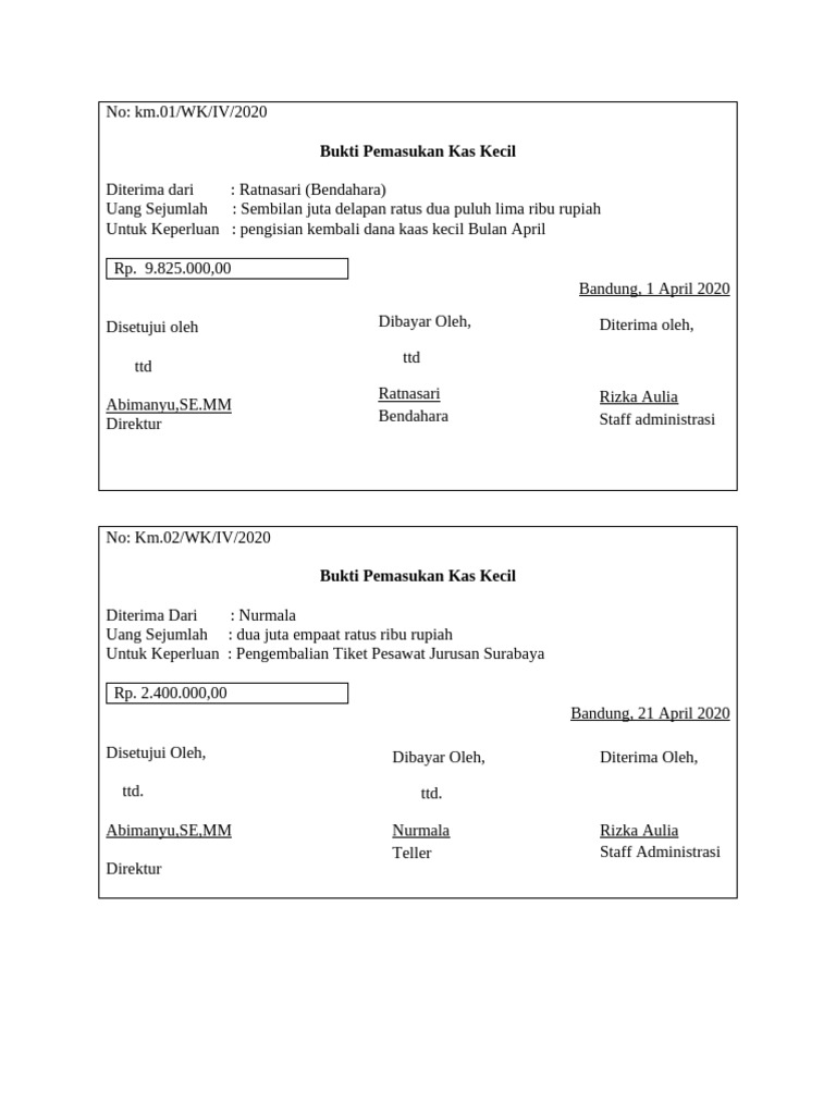 BKM, BKK, Form Pengajuan | PDF