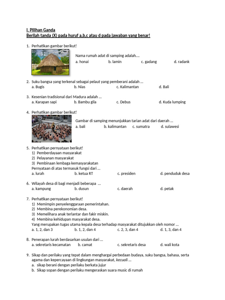 PAS Pancasila Kelas 4 Ganjil | PDF
