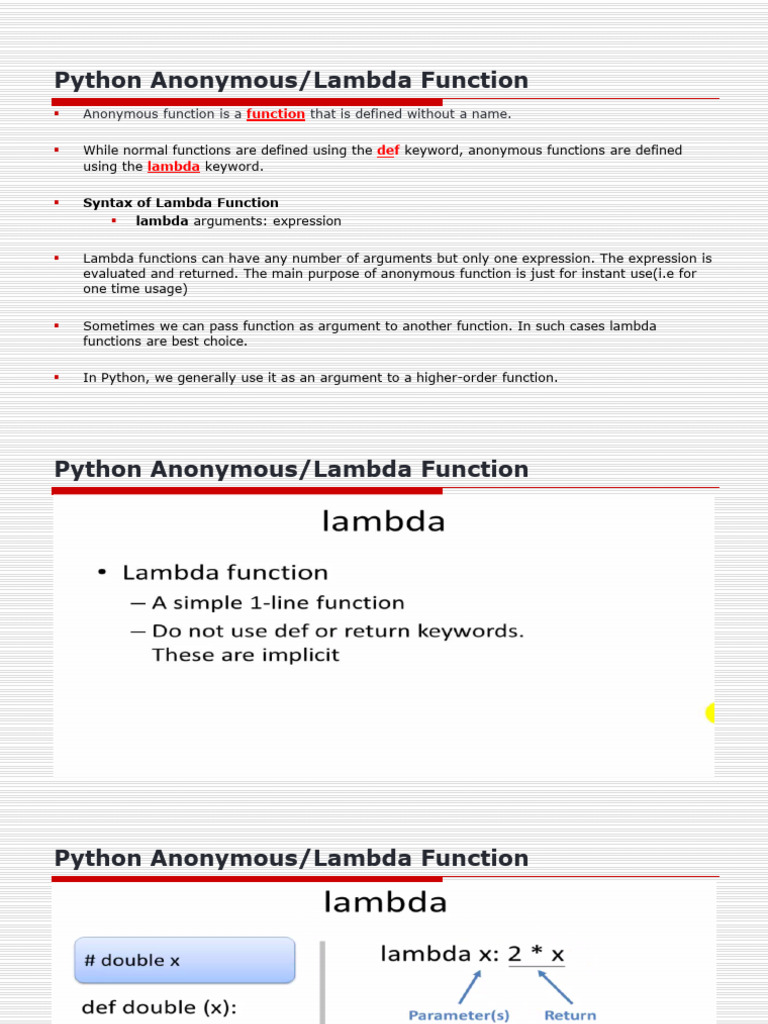 Function Lambda Map Reduce | PDF | Anonymous Function | Function ... Function Lambda Map Reduce | PDF | Anonymous Function | Function ...