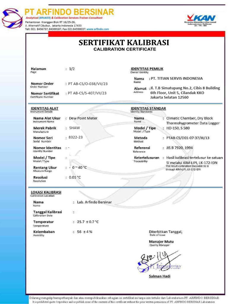 Dew Point Meter Shaw SDAP-P | PDF