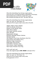 The Fifty States That Rhyme Song Lyrics | PDF