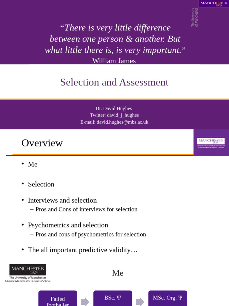 Selection & Assessment (I) | PDF | Intelligence | Intelligence Quotient