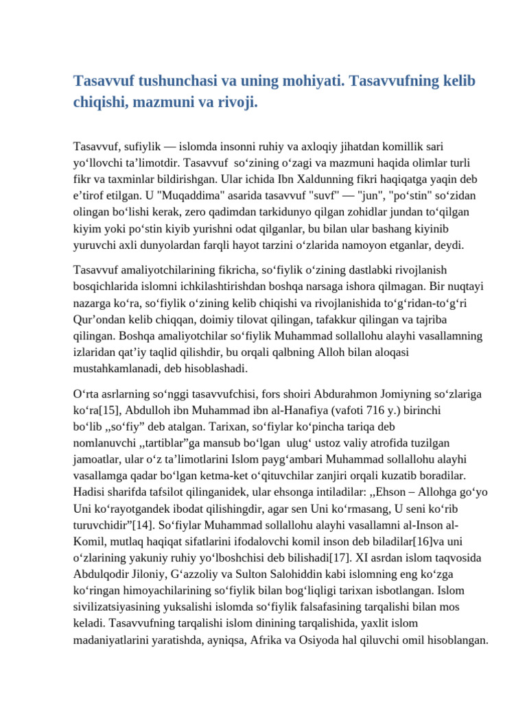 Dinshunoslik5m Ish | PDF