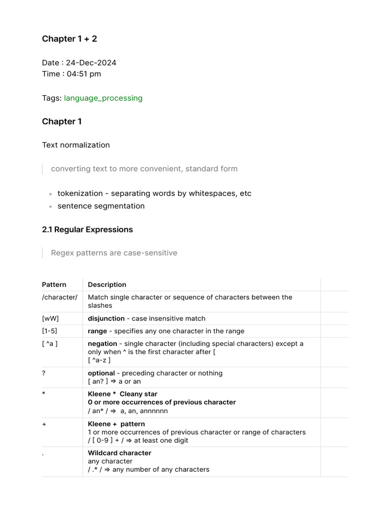 Text Normalization and Tokenization Guide | PDF | Word | Regular Expression