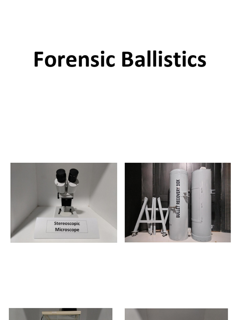 C. Forensic Ballistics | PDF