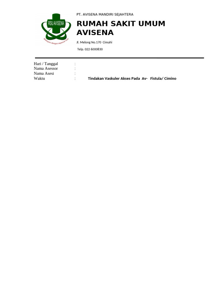 Penilaian Akses Av Shunt, Vena Femoralis Dan CDL, HD | PDF