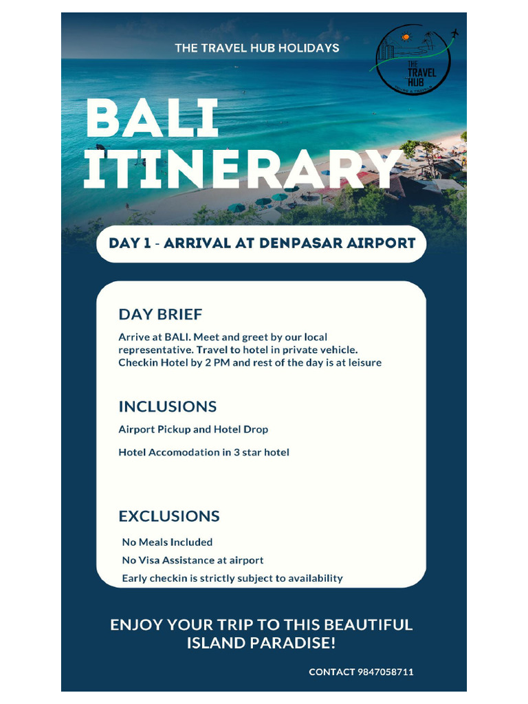 Bali 2 Pax | PDF
