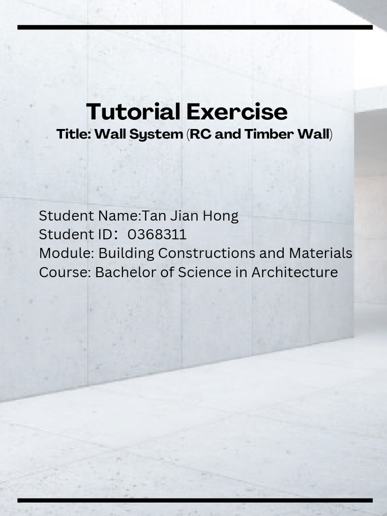 Tutorial Exercise Wall System Pdf Pdf