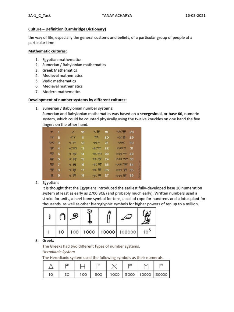 Maths Summative Task 1 C | PDF | Numbers | Decimal