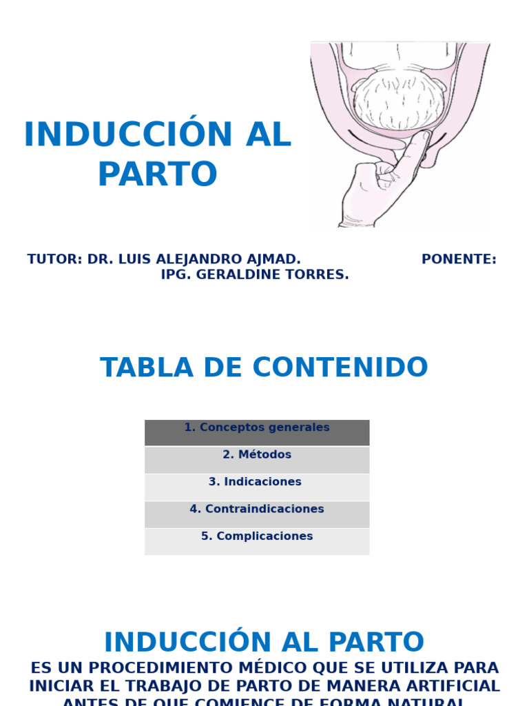 Inducción Al Parto | PDF | Parto | El embarazo