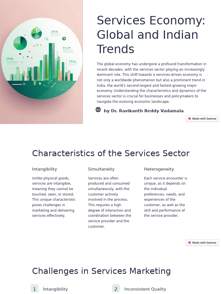 Global and Indian Services Economy Trends | PDF | Customer Experience ...