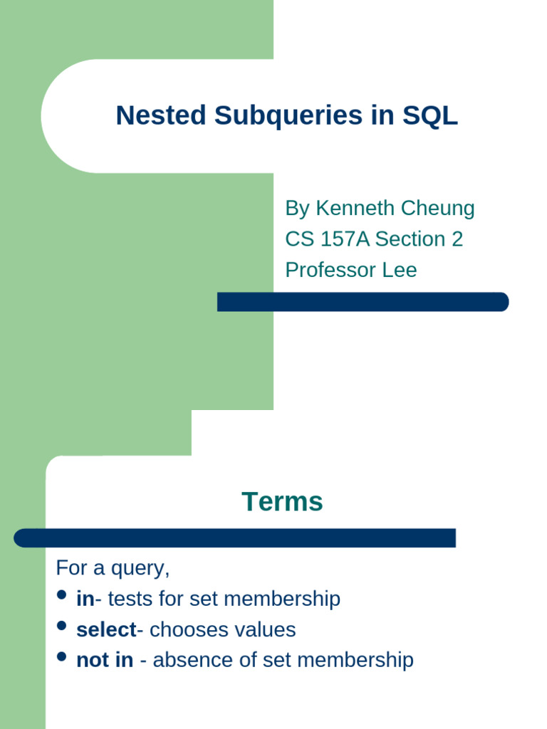 Nested_Subqueries | PDF