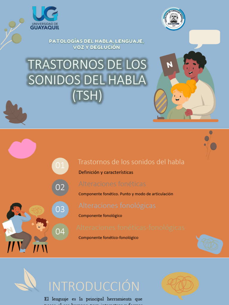 Trastornos de Los Sonidos Del Habla | PDF | Fonología | Fonema