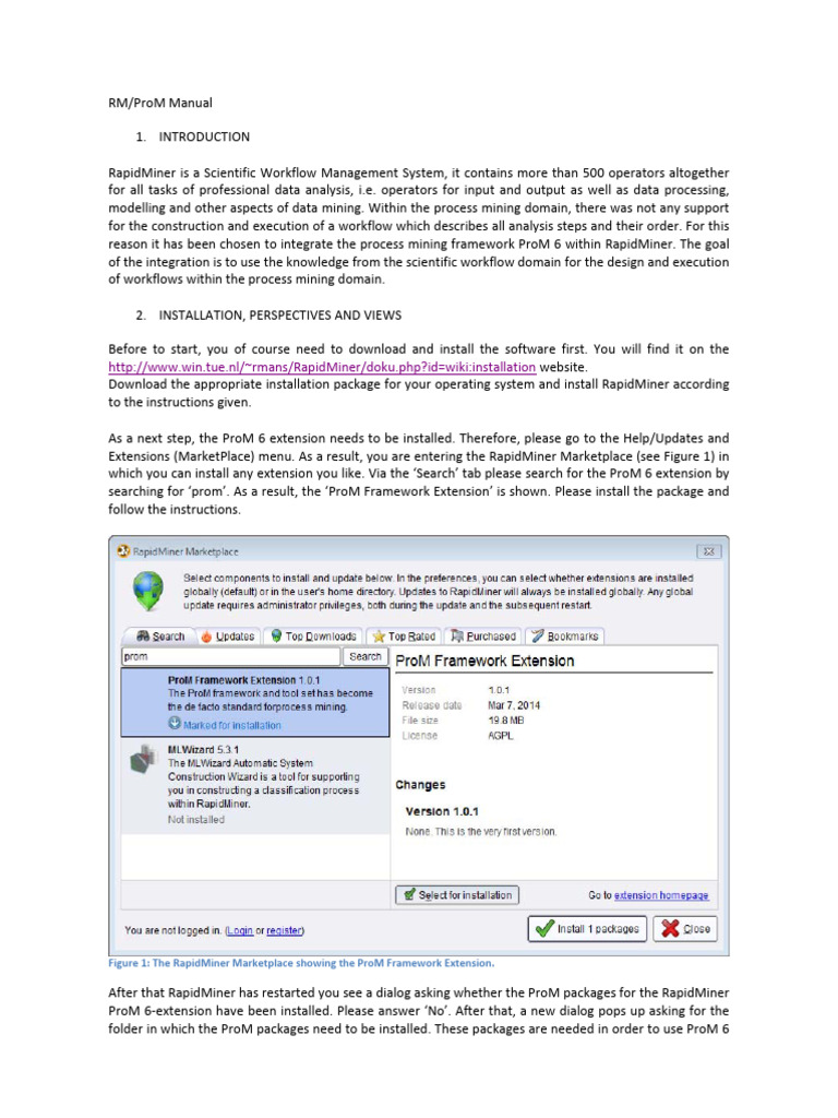 Tutorial rm5 Prom6extension | PDF | Parameter (Computer Programming) | Cluster Analysis