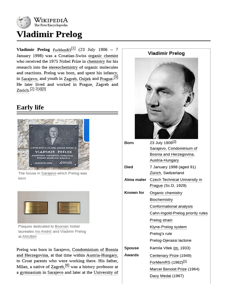 Vladimir_Prelog | PDF | Organic Chemistry | Chemistry