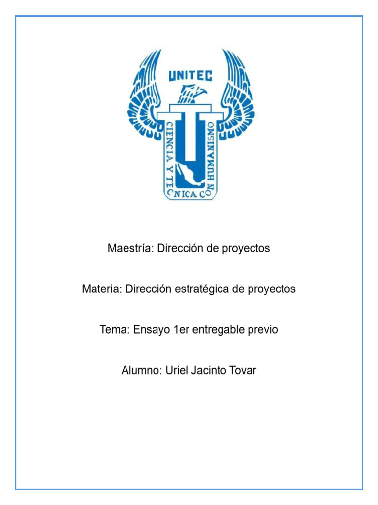 Entregable 1a Jacinto Uriel | PDF | Business | Planificación