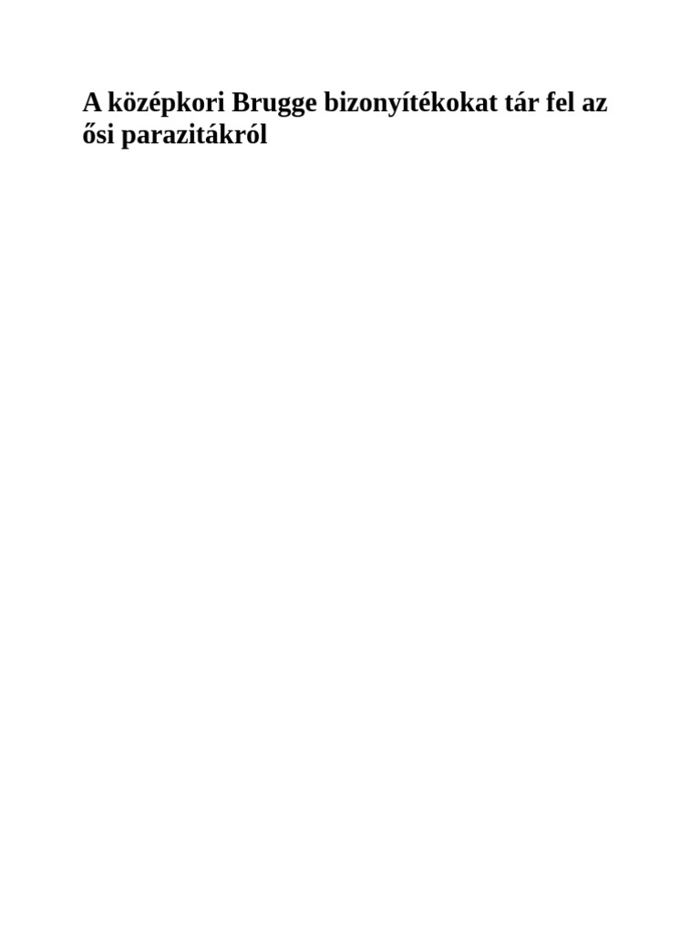 Osi Parazitak | PDF