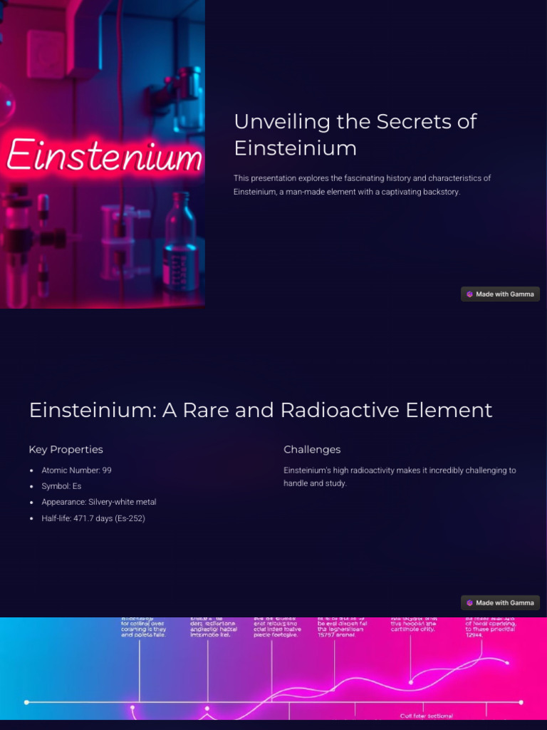 Unveiling The Secrets of Einsteinium | PDF | Chemical Elements | Nuclear Weapons