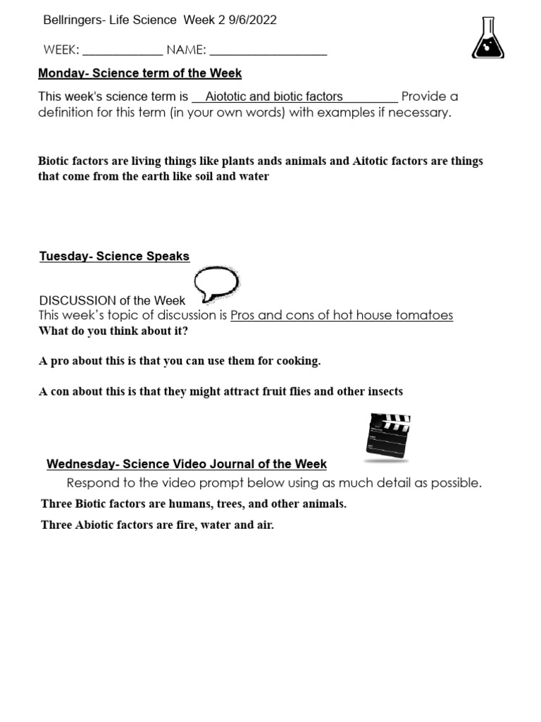 BELL RINGER RESPONSE SHEET- no lines | PDF