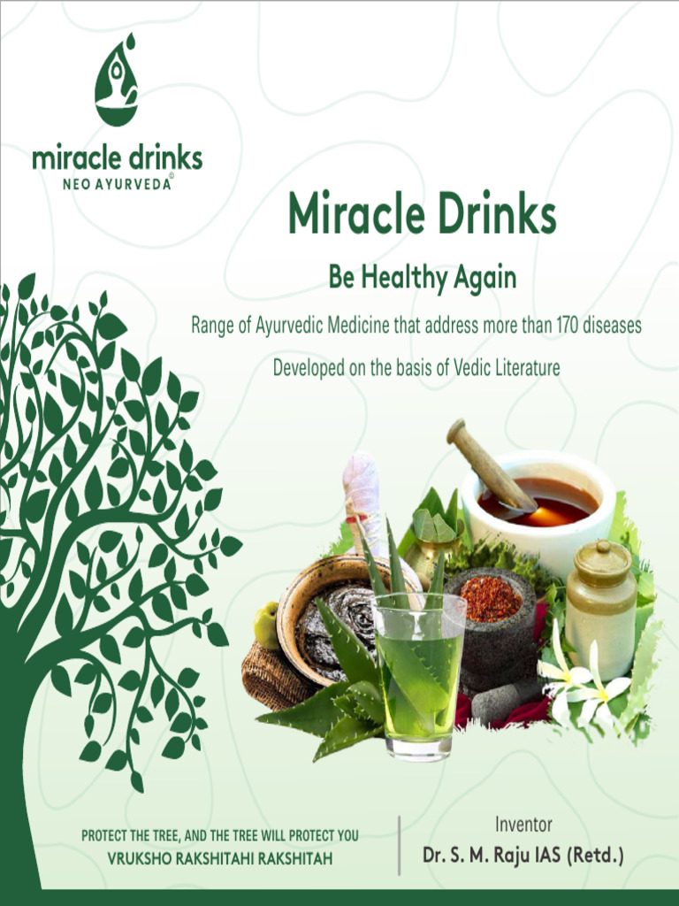 English Miracle Drinks Doctor Manual Final | PDF | Liver | Food Safety
